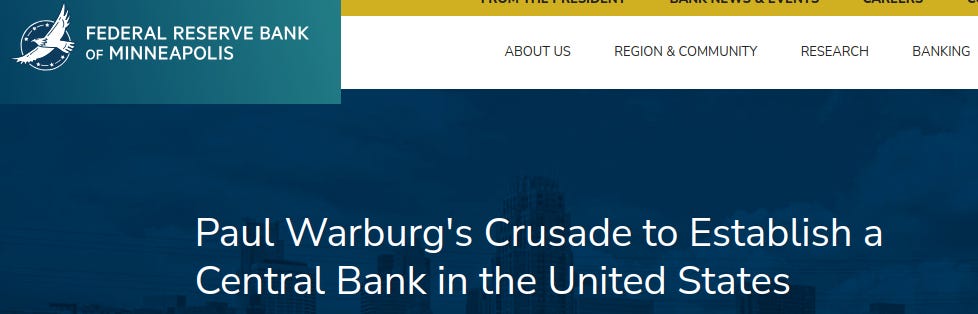 Jewish Banking Dynasties Founded The Fed - Part 1