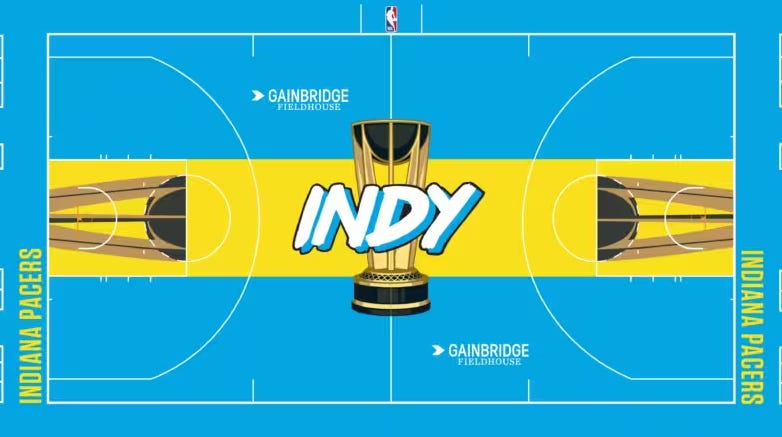 Pacers host Bulls on Monday, NBA releases in-season tournament court ...
