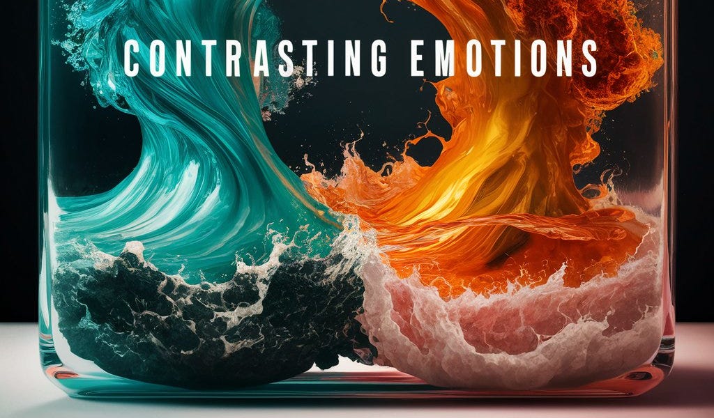 The Way OUT Is THROUGH: Contrasting Emotions and Vertical Development