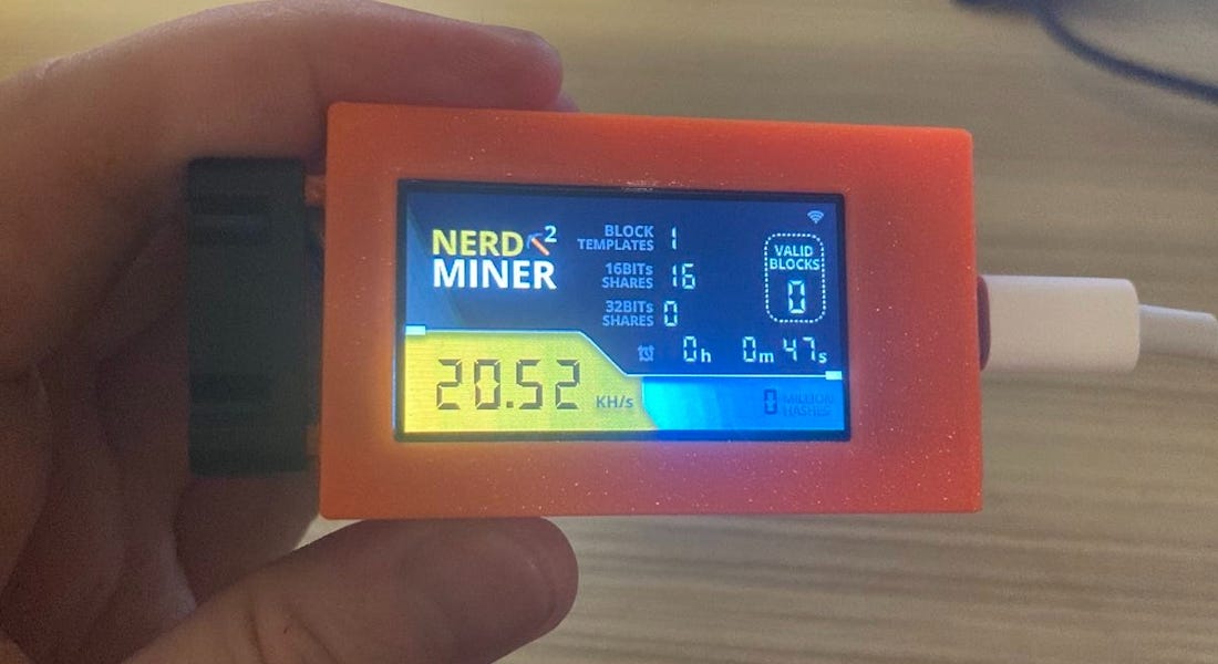 Lottery Mining: How I Solo Mine Bitcoin with a NerdMiner