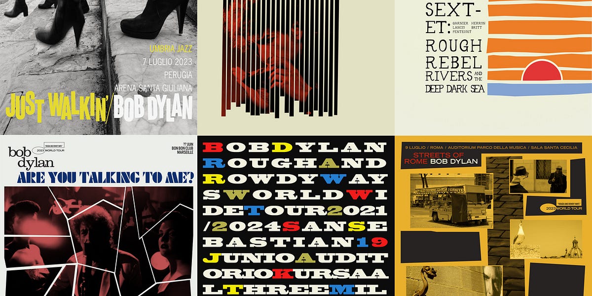 Jazz-Themed Bootleg Covers for Every Show on Dylan's European Tour