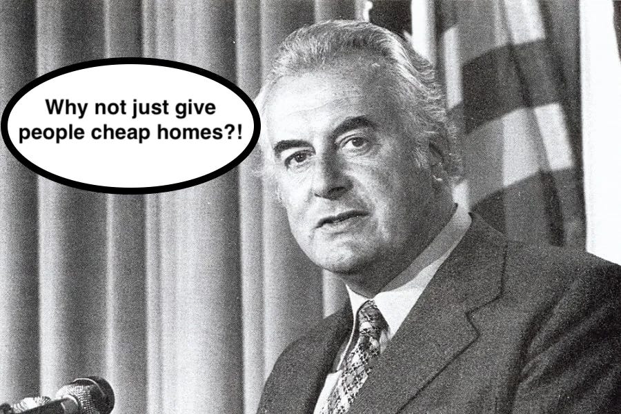 Gough Whitlam's 1958 hot take on housing