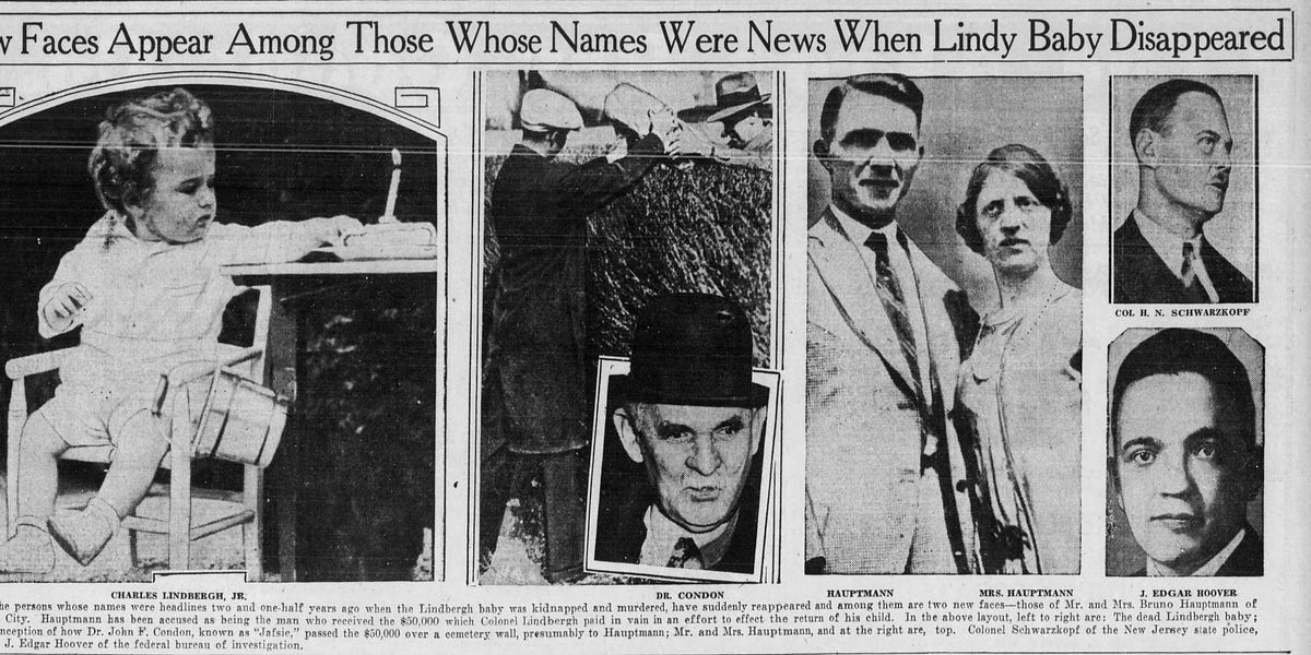 The kidnapping of the Lindbergh baby - by Tony McMahon