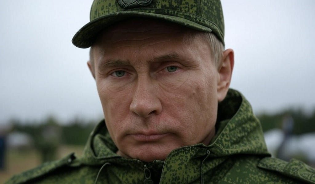 Camo-Putin Emerges to Punt Ball Back to Trump