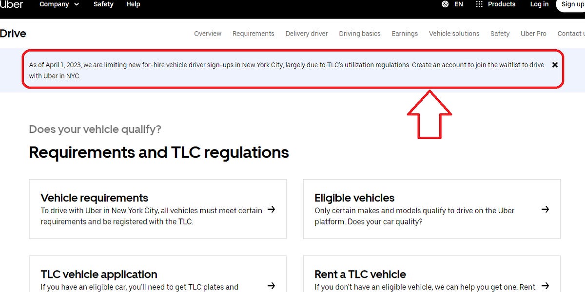 🛑 Uber NYC Has A Driver Waitlist - AutoMarketplace