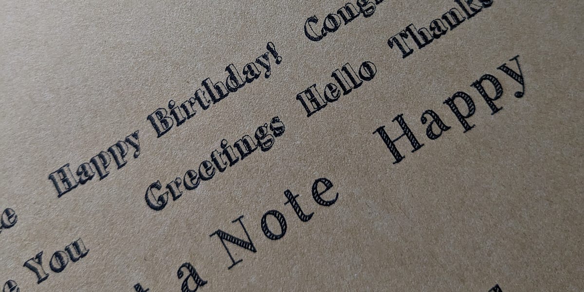 Greeting Card Phrases Printable