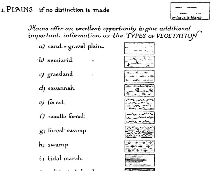 Map Symbols: Landforms & Terrain - by John Krygier