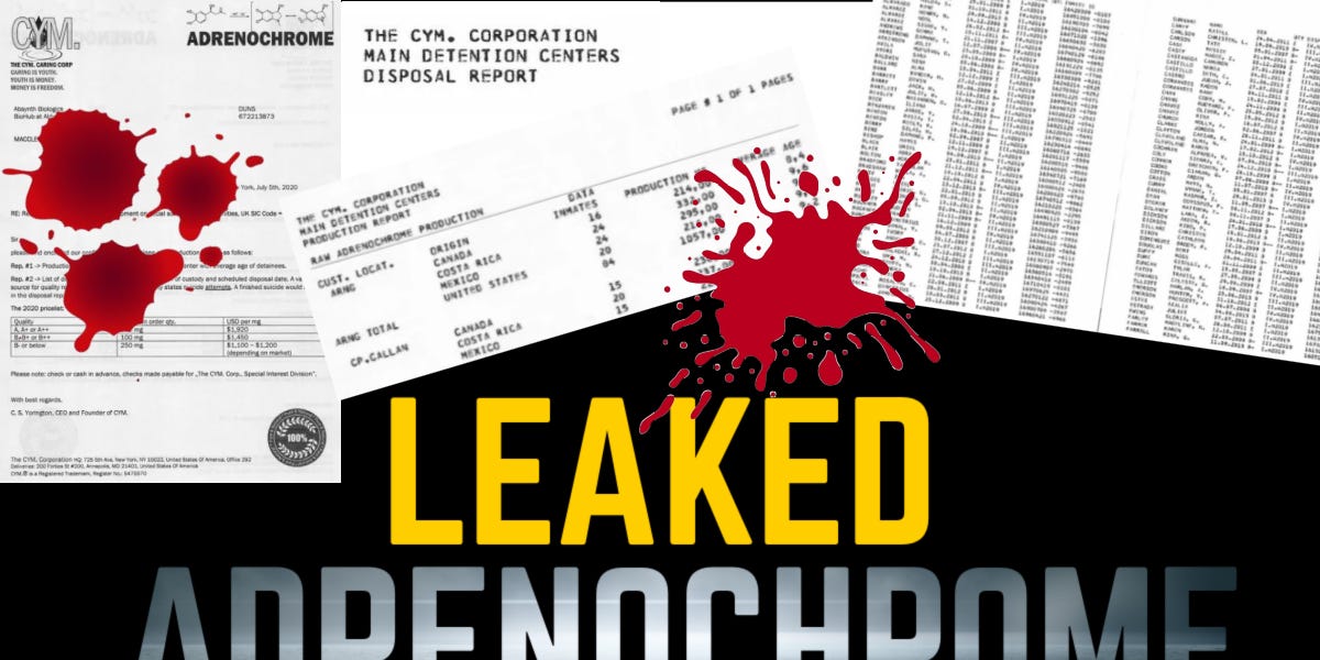 LEAKED Adrenochrome Harvesting Military Documents & Benjamin Fulford ...