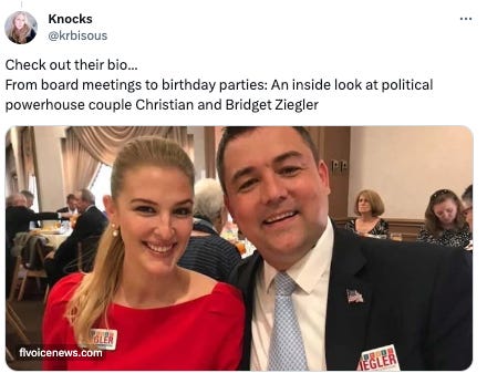 7 months ago, Christian Ziegler accused me of supporting 'weird & sick ...