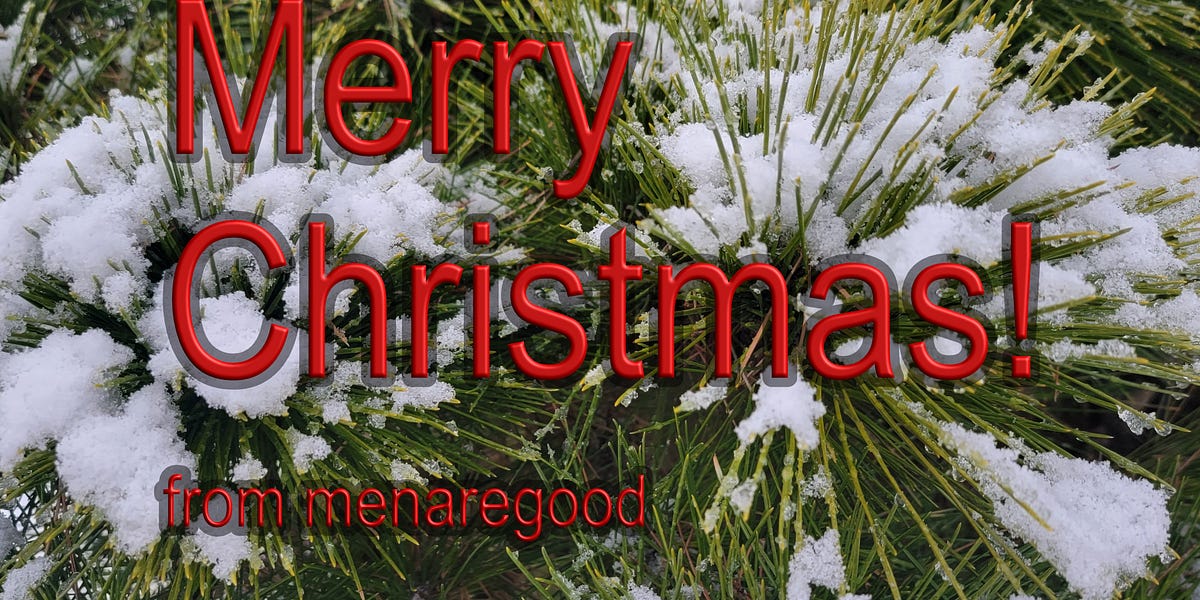 Merry Christmas! - by Tom Golden - MenAreGood Substack