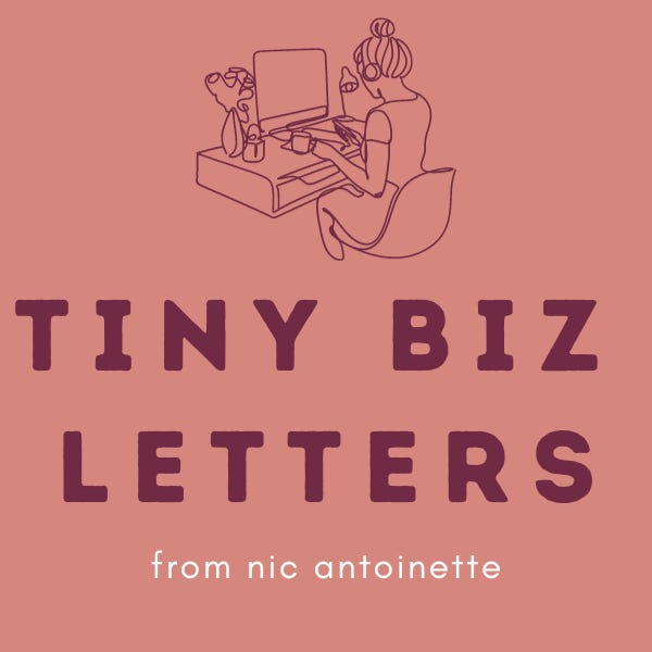Tiny Biz Letters #2 - by Nic Antoinette - Wild Letters