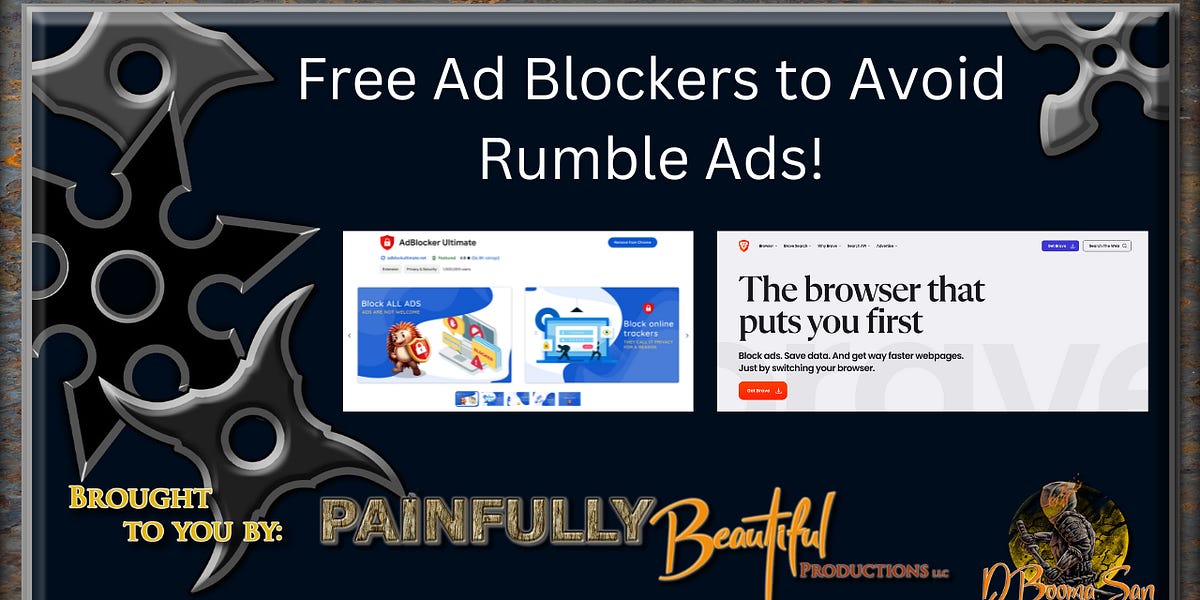 Free Ad Blockers to Avoid Rumble Ads - by D Booma San