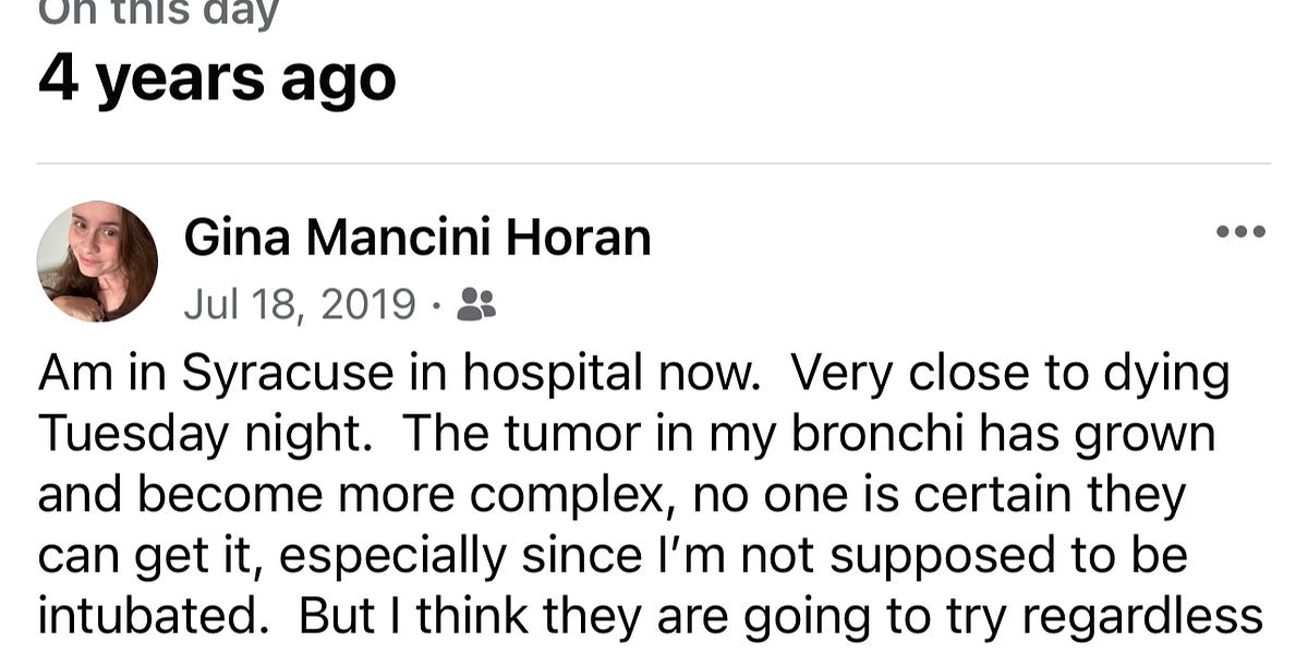 Coma-versary comes but once a year! - by Gina Horancini