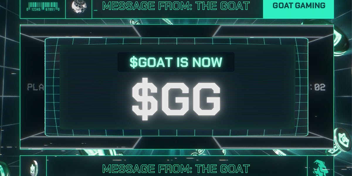 A New Era for GOAT Gaming: Introducing $GG - GOAT Gaming