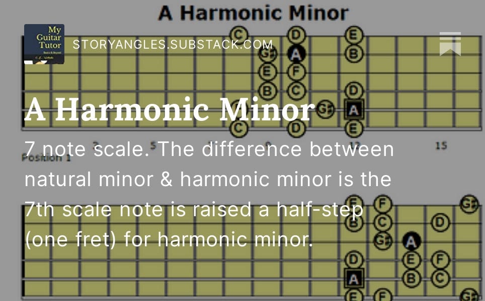 A Harmonic Minor - by C. L. Nichols