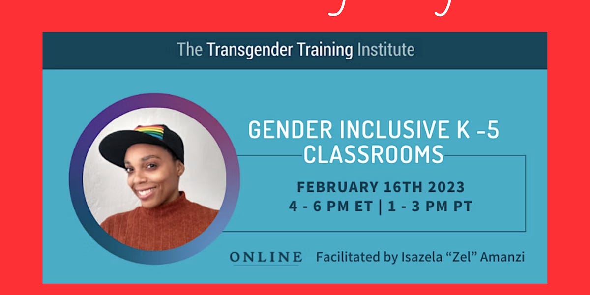 The Transgender Training Institute is holding secret trainings on how ...