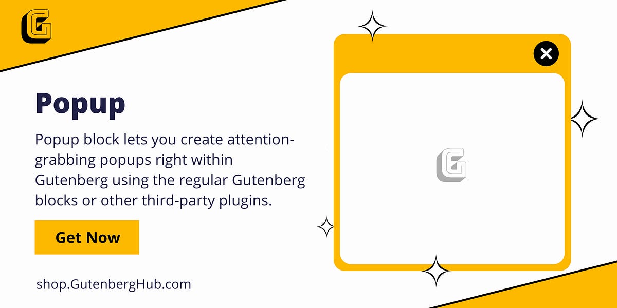Introducing Popup - A WordPress Block Plugin