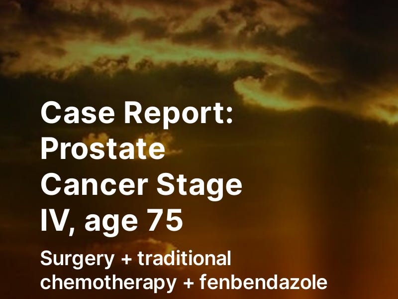 Comments - Case Report: Prostate Cancer Stage IV, age 75