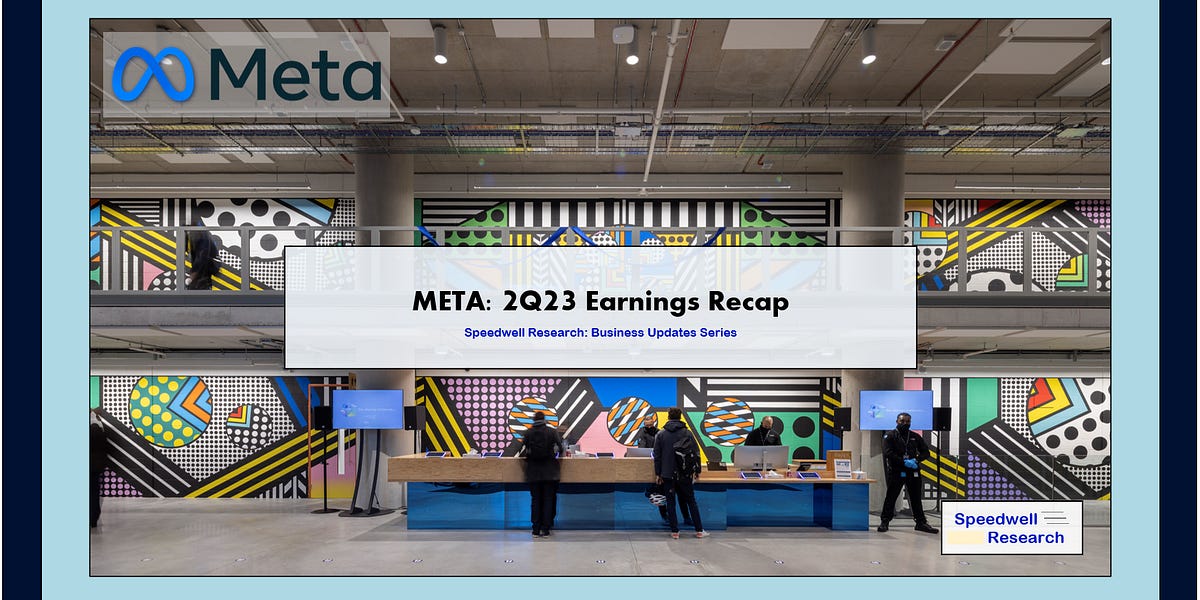 Meta 2Q23 Earnings Recap - by Speedwell Research