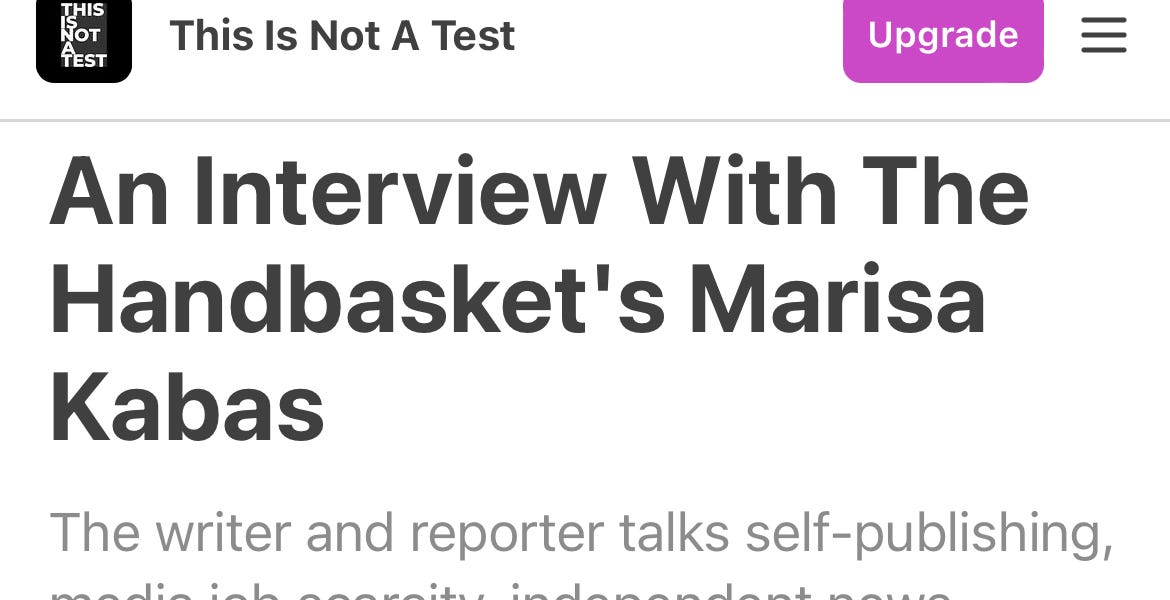 A conversation with…me - by Marisa Kabas