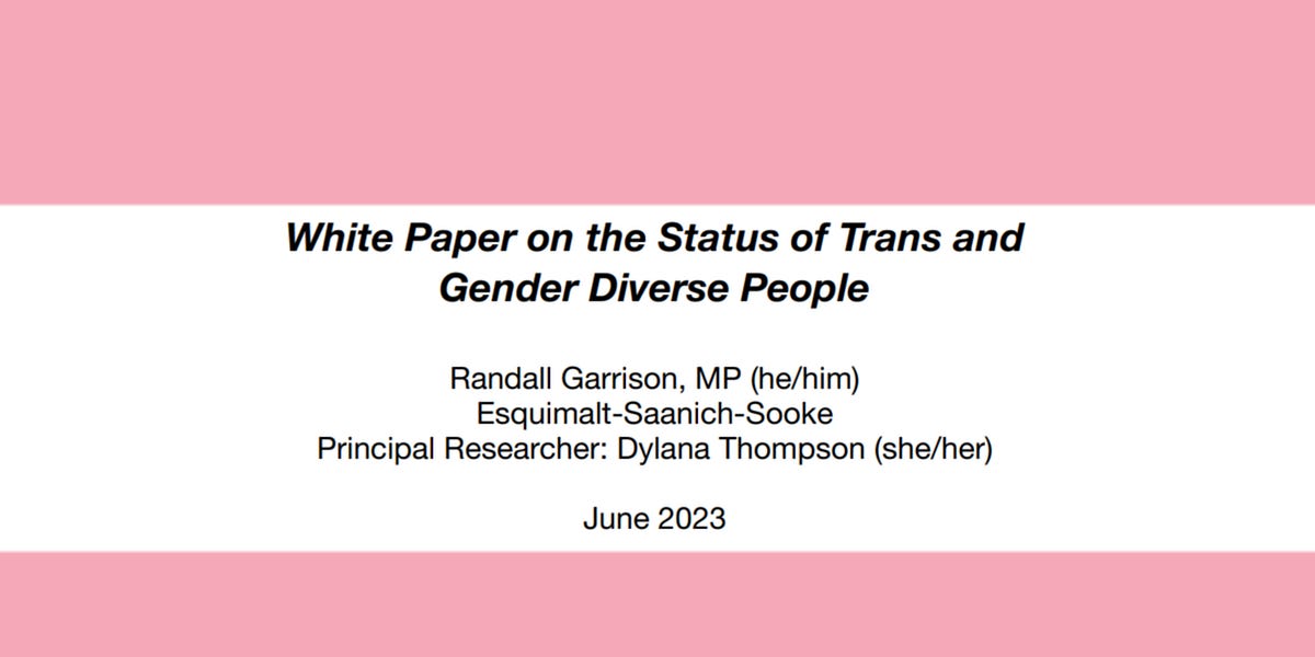 The Radical White Paper Currently Tabled in Ottawa You Need to Know About