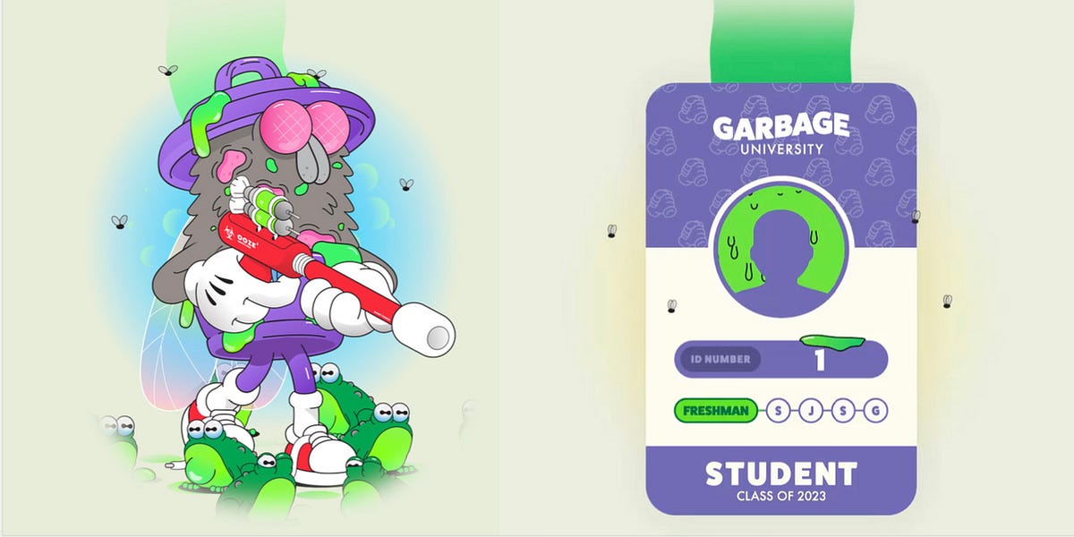 What is Garbage University? How NFTs are evolving.