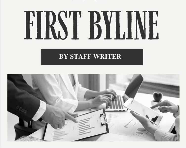 Invite your friends to read Your First Byline