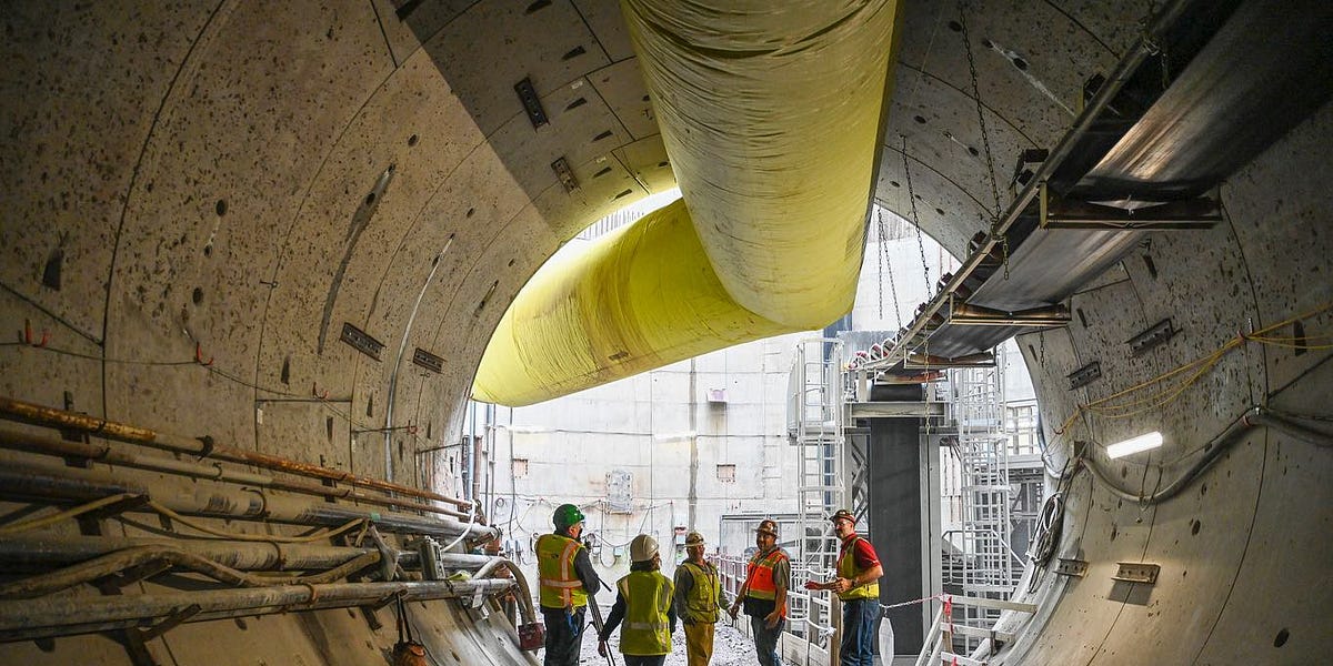 We're building a tunnel for tens of millions of gallons of sewage. Here ...