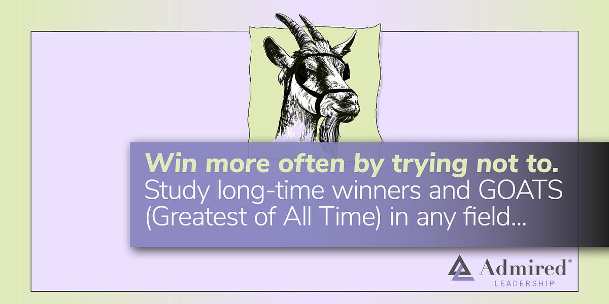 Win More Often by Not Trying To