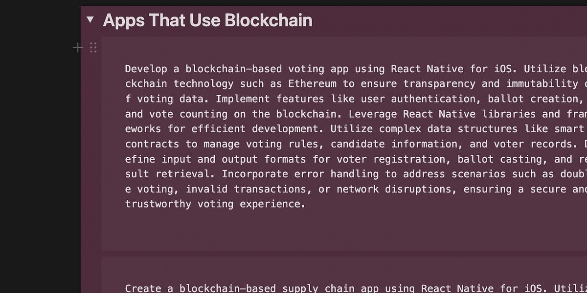 Code Prompts Ios React Native βοΈ Build Apps That Use Blockchain In Chatgpt π±