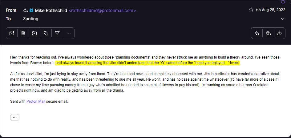 Response From Mike Rothschild - by タイムアウト