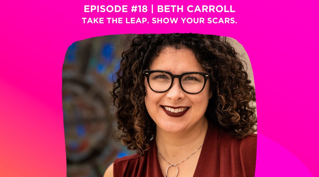 Take the leap. Show your scars. - The Uplifters