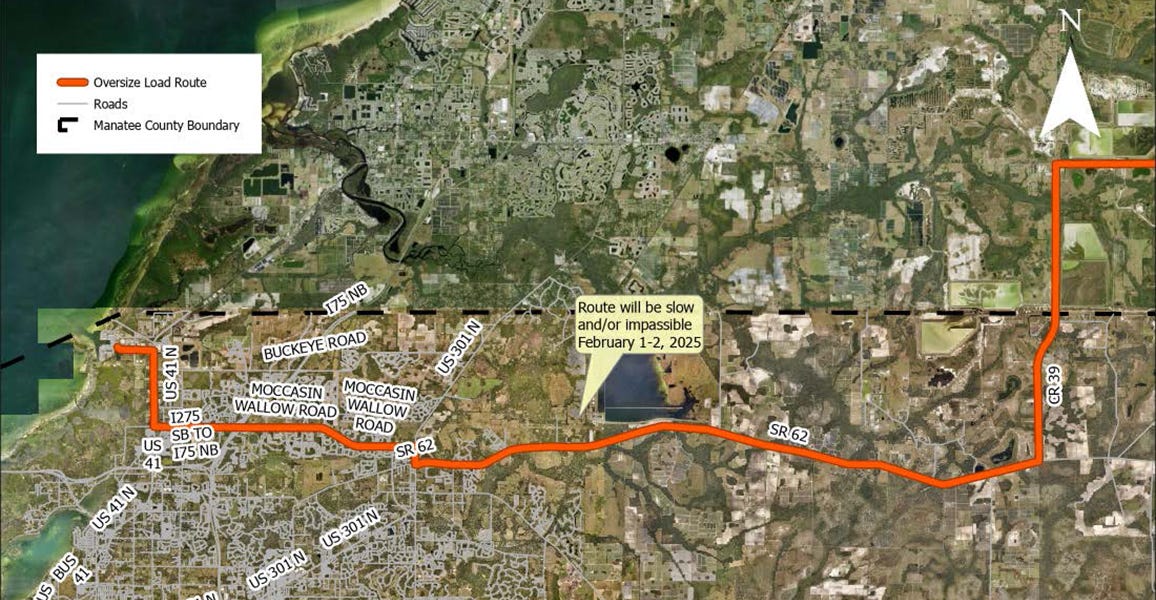 Weekend Traffic Alert: Oversized Load to Cause Rolling Closures