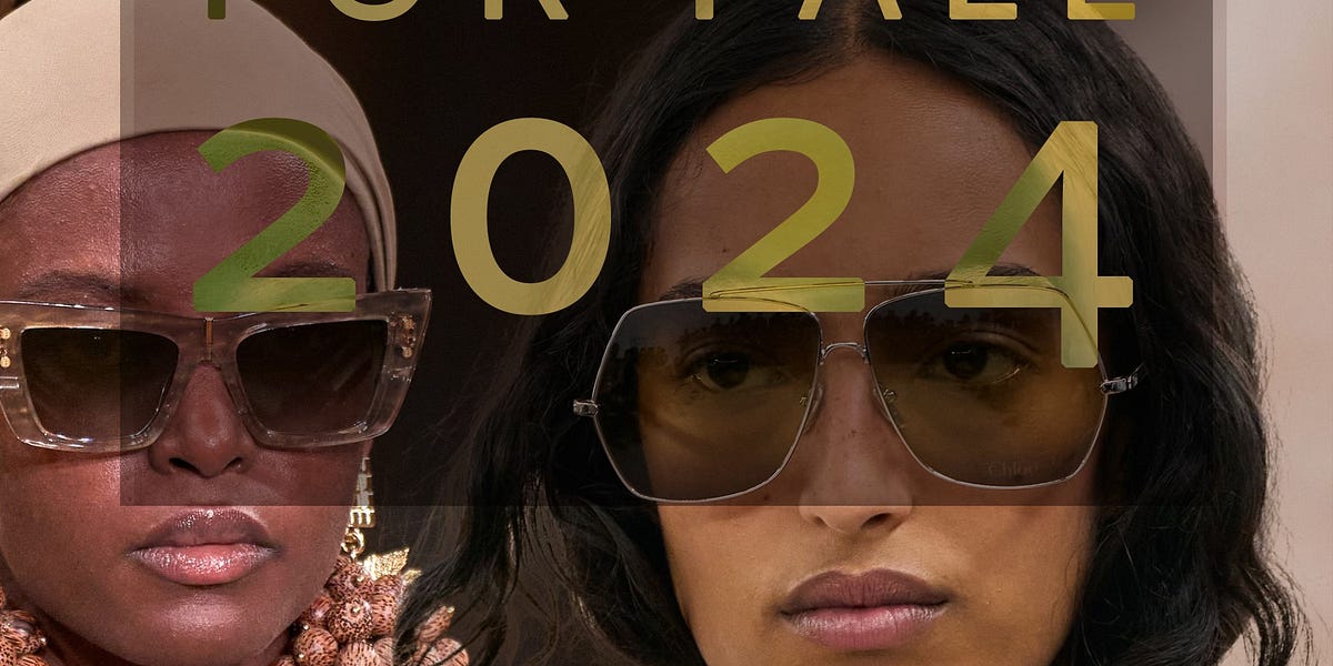 AW24/25 SUNGLASSES TRENDS - Brunette from Wall Street