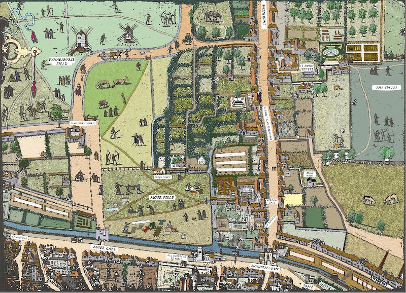 The Oldest Map Of London... Now In Colour
