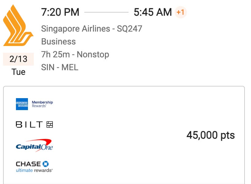 Fund your Business Class ticket to Japan and Australia with Max Miles