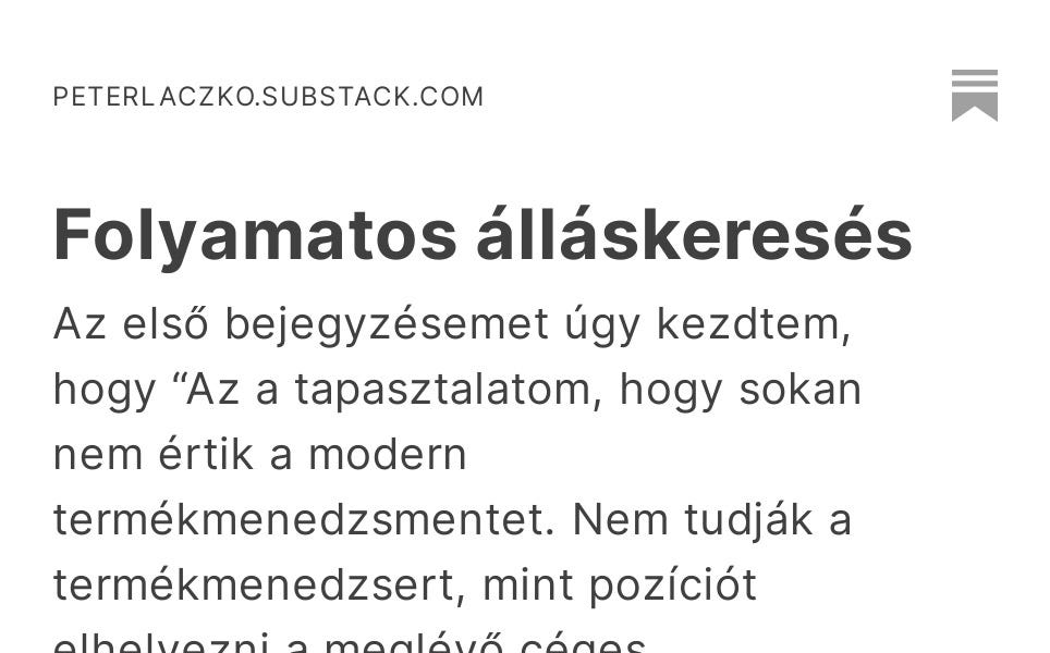 Folyamatos álláskeresés - by Peter Laczko