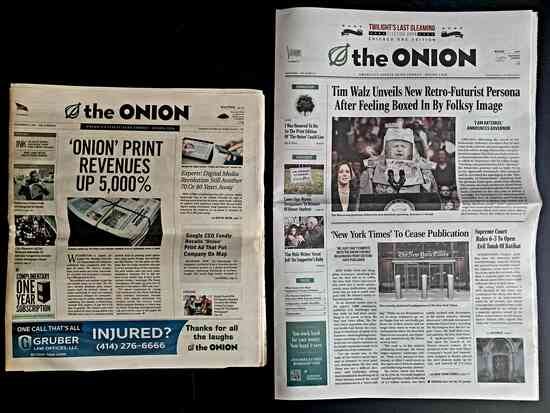 Reviewing The Onion's print newspaper from the DNC
