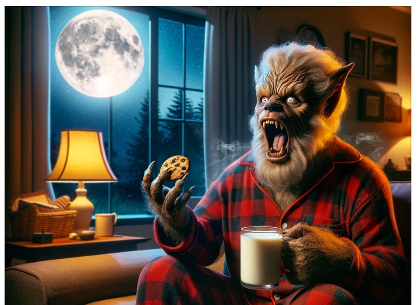 Reverse werewolf. - by John Birmingham - CheeseburgerGothic