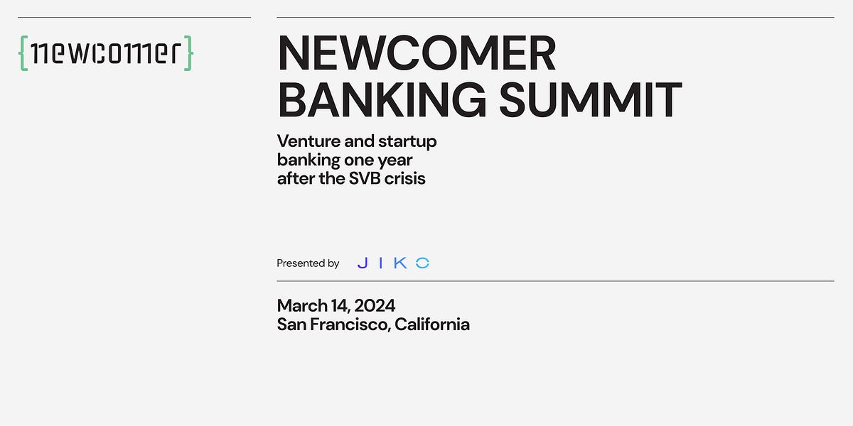 Introducing the Newcomer Banking Summit - by Eric Newcomer