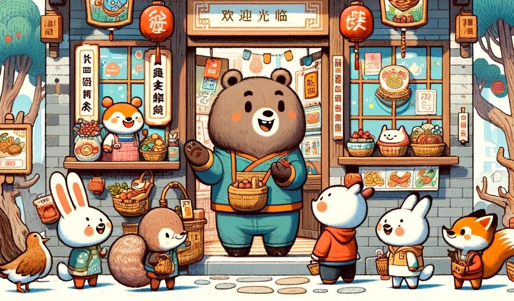 Bear Opens A Store - Beginner - by Todd Cornell 康鸿熹