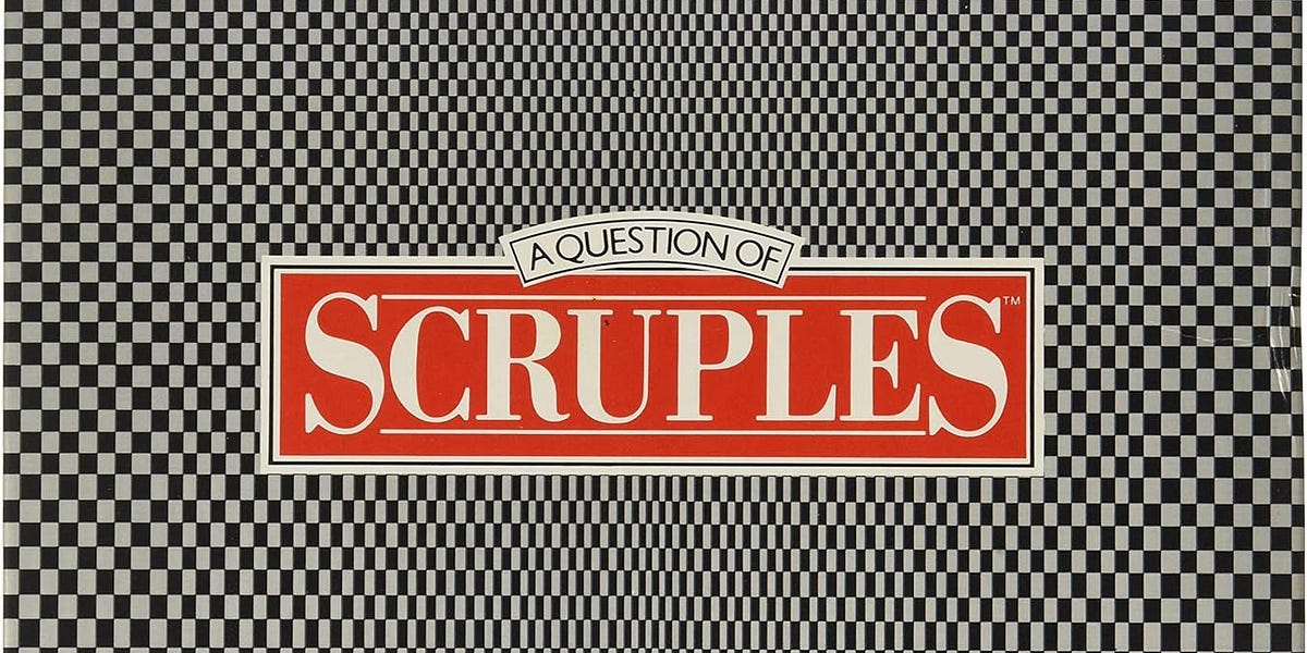 Misinformation from the creator of “Scruples” card game