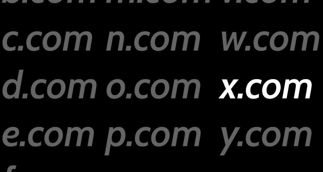 x.com is Twitter, but what are [a-z].com?