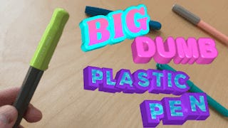 Review: big dumb plastic pen - by Ricardo