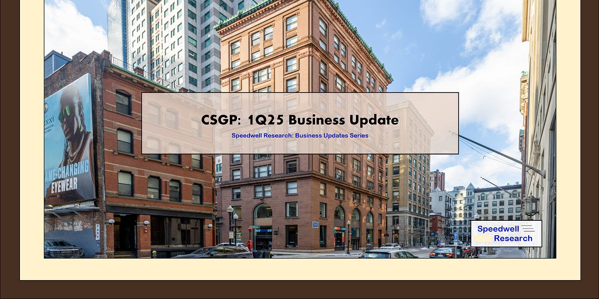 CoStar Group: 1Q25 Business Update - by Speedwell Research