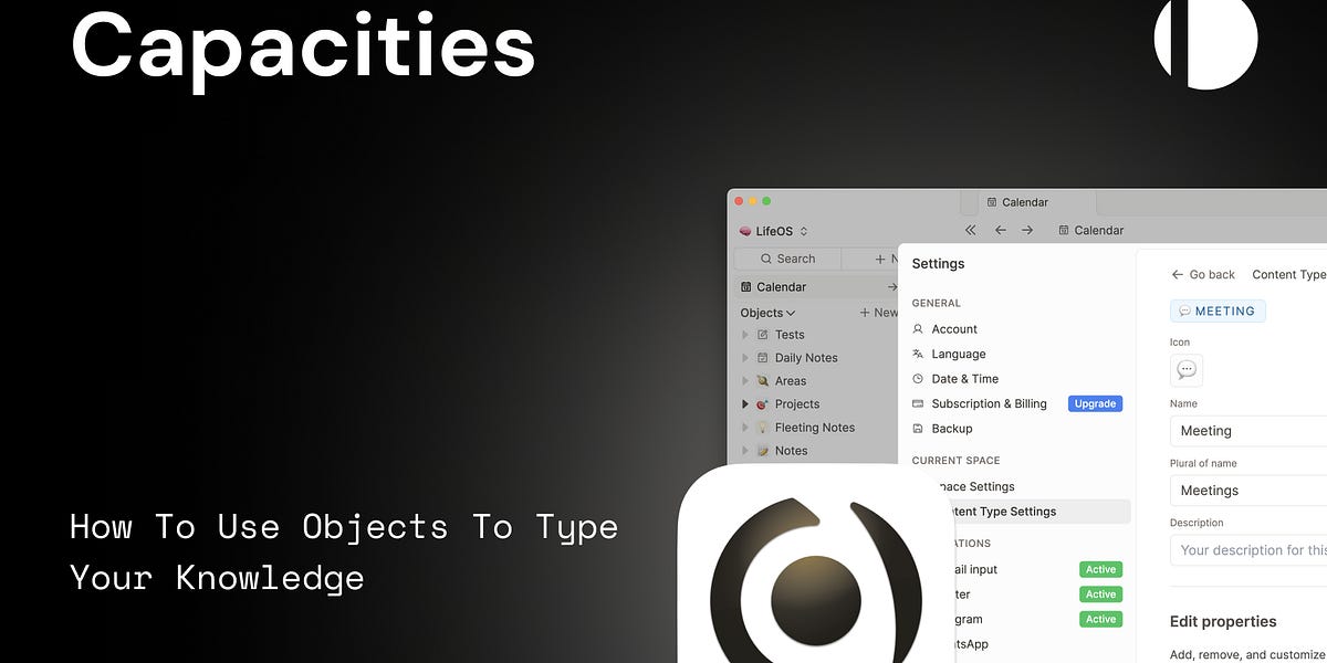 Capacities - How To Use Objects To Type Your Knowledge