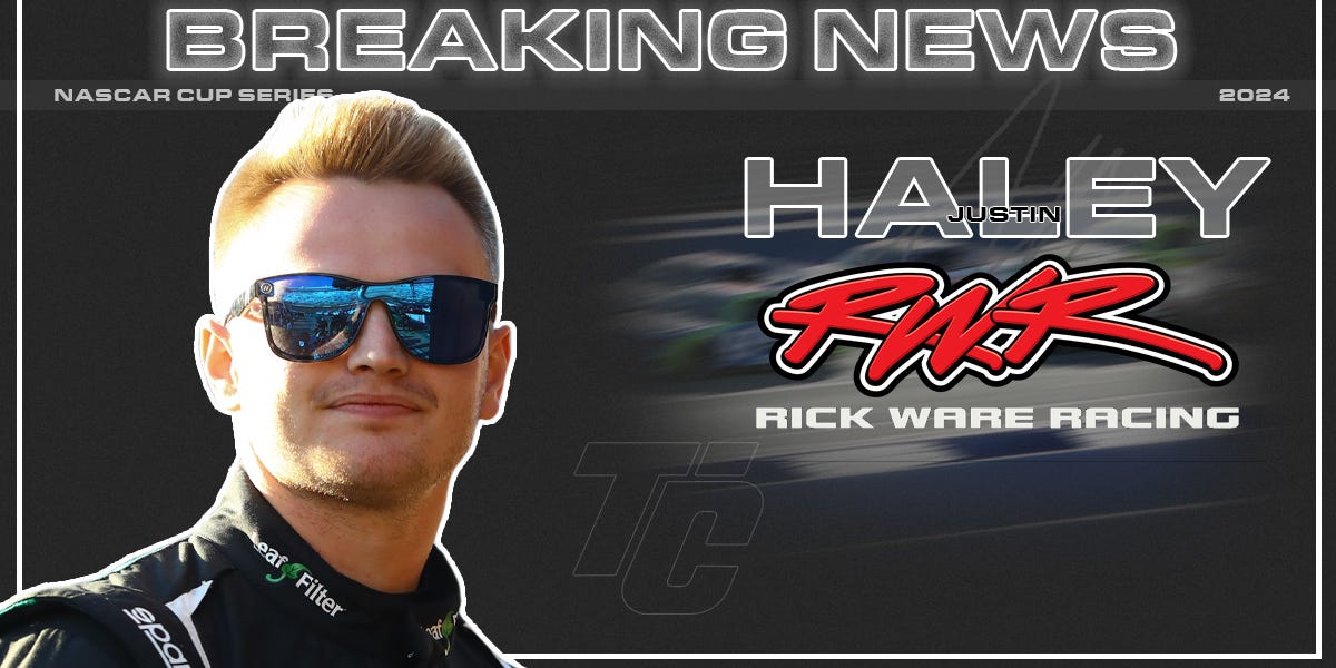 TC Daily Pit Stop: Justin Haley Moving to Rick Ware Racing in 2024 ...