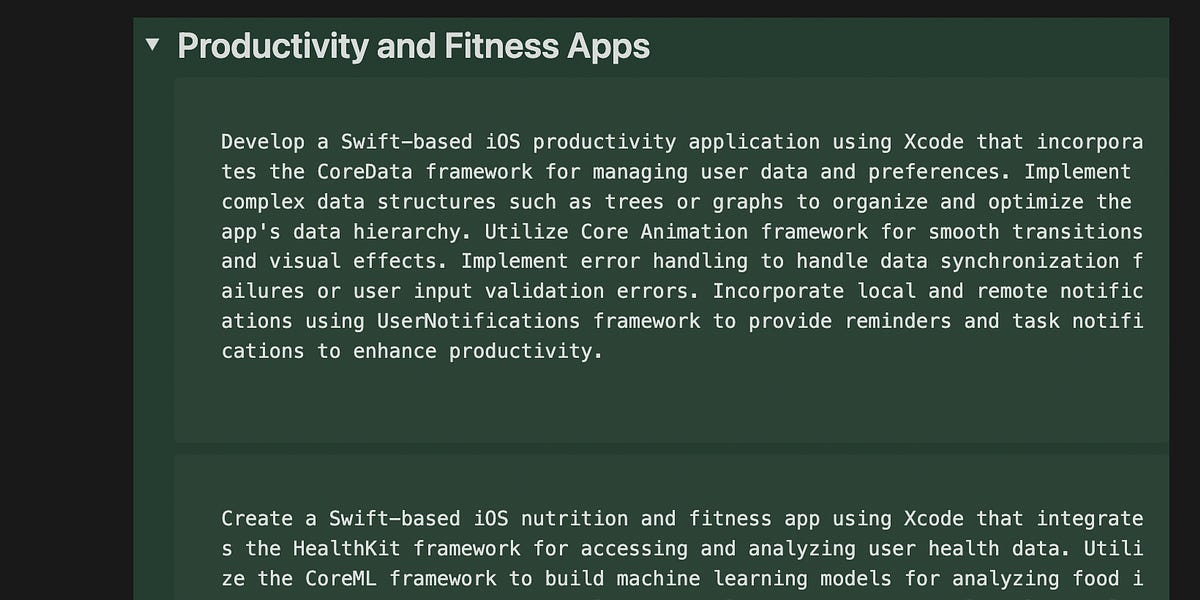 Code Prompts: iOS Swift ☕️ Build Productivity and Fitness Apps in ChatGPT 📱