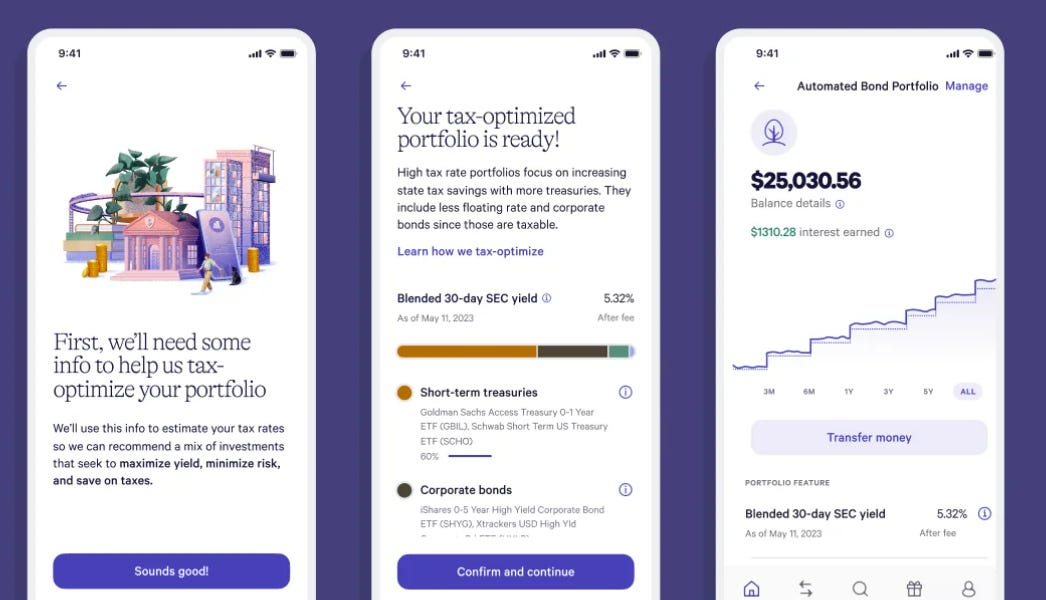 Fintech: Wealthfront's automated bond portfolios with 5.5% yield; Plaid launches financial ...