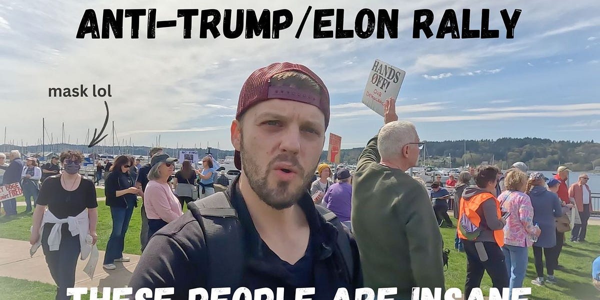 I Went To An Anti-Trump & Elon Rally - So Much For INCLUSION
